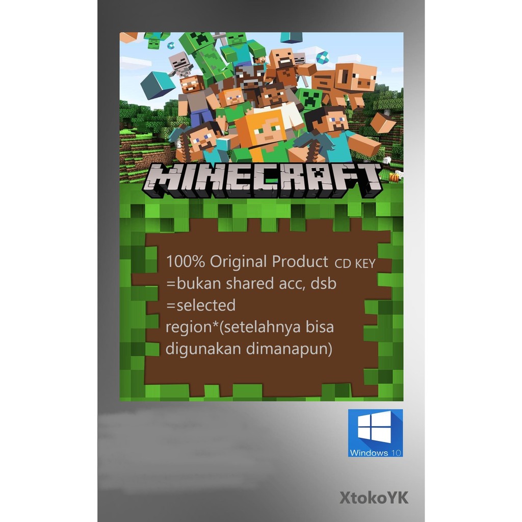 Jual MINECRAFT WINDOWS 10 ORIGINAL REDEEM Indonesia|Shopee Indonesia