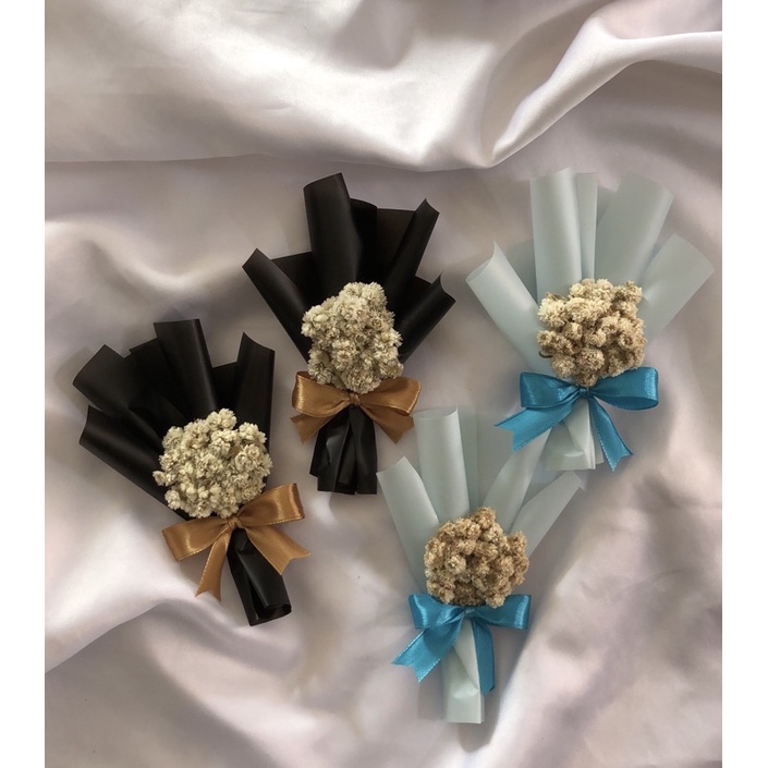 Jual Mini bucket bunga kering edelweis untuk gift box | Shopee Indonesia