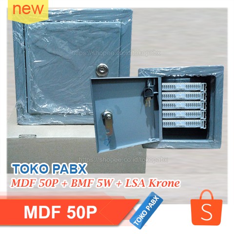 Jual Terminal Box Panel MDF 50 Pairs Komplit Frame LSA Indonesia|Shopee ...