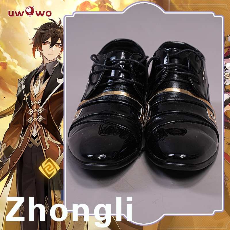 Jual PREORDER Zhongli Cosplay Shoes UWOWO Game Genshin Impact Geo ...