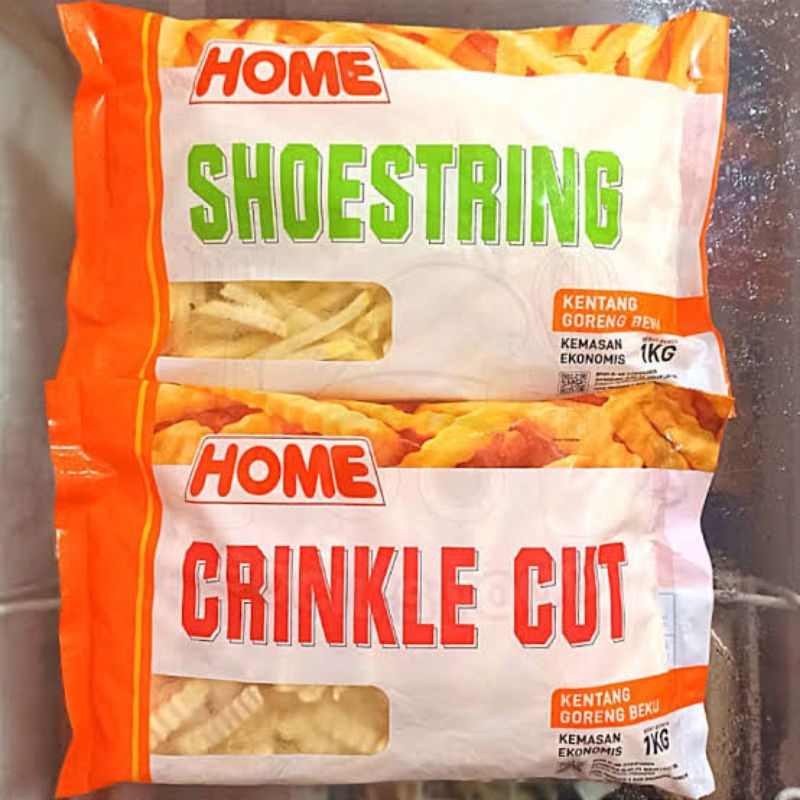 Jual Kentang Home Shoestring Crinckle Cut 1kg | Shopee Indonesia