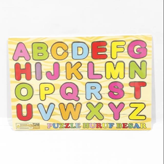Jual Puzzle Kayu Abjad / Puzzle Kayu ABC | Shopee Indonesia