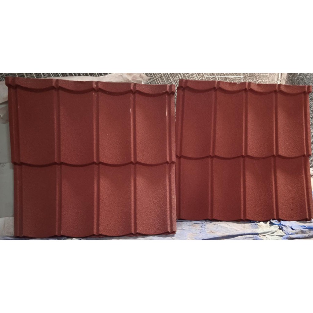 Jual GENTENG METAL PASIR MERAH 2 X 4 BMS FLEX ATAP BAJA RINGAN | Shopee ...