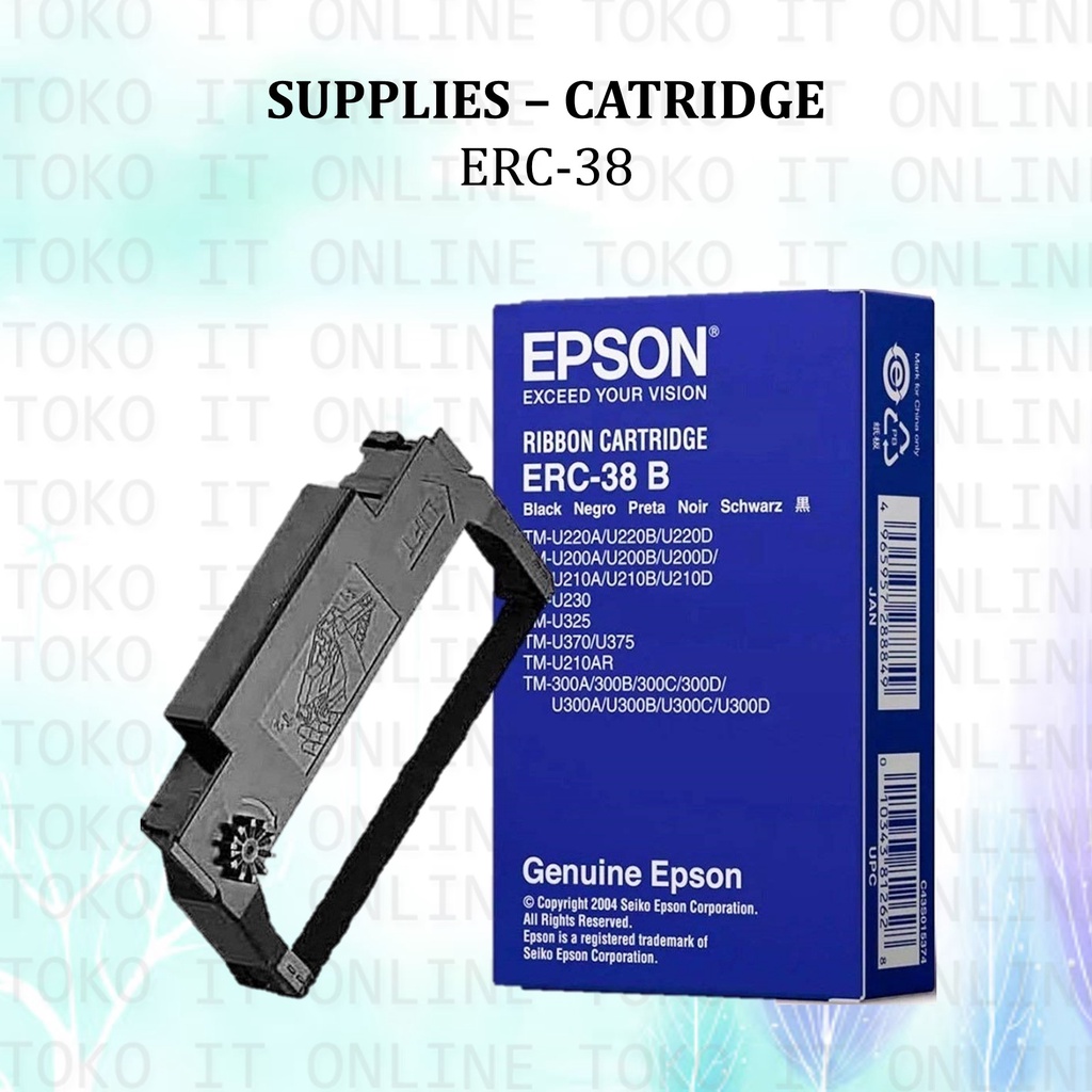 Jual ERC-38 RIBBON CARTRIDGE PITA PRINTER KASIR TMU220D EPSON TINTA ...