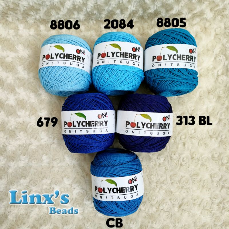 Jual Benang Rajut Polyester Onitsuga Polycherry Biru | Shopee Indonesia