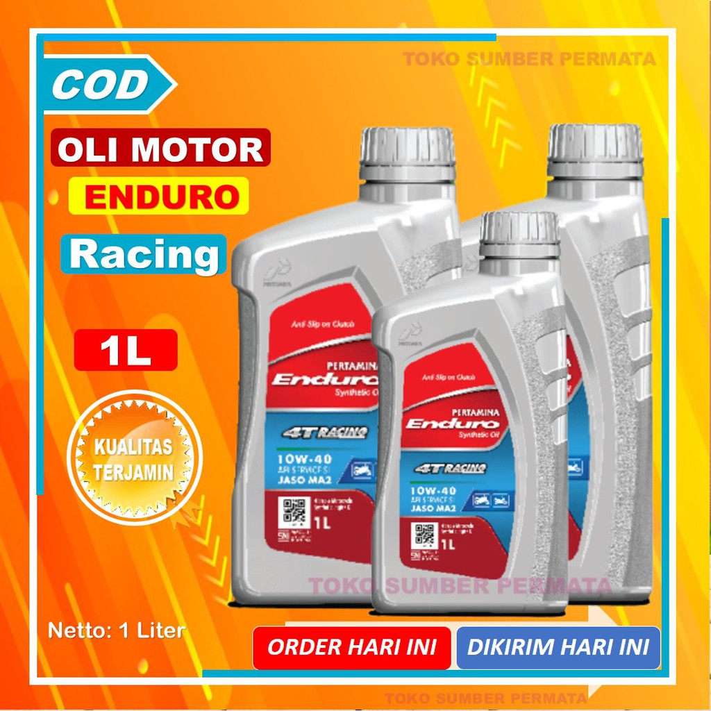 Jual Oli Motor Enduro Racing 1 Liter 10w-40 4T Oil Pertamina Murah Indonesia|Shopee Indonesia