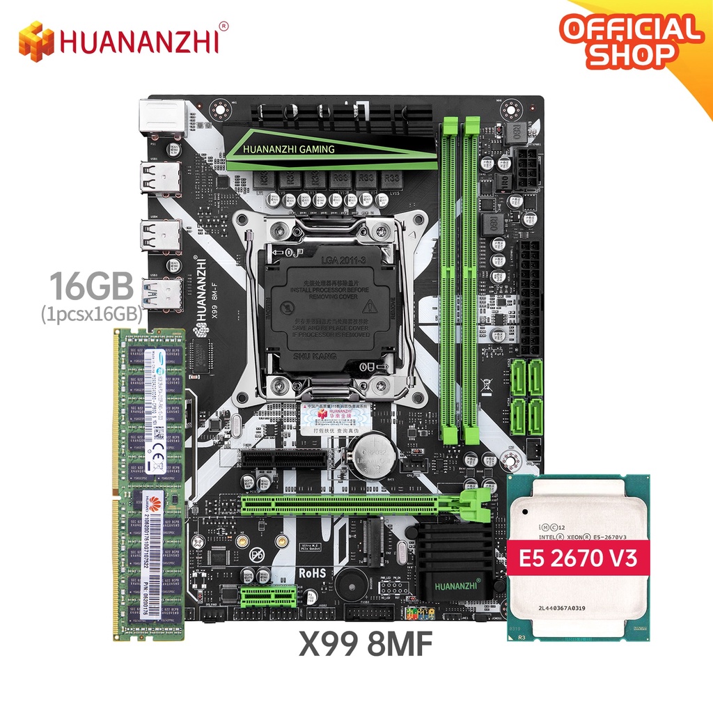 Jual PREORDER HUANANZHI X99 8M F X99 Motherboard with Intel XEON E5 ...