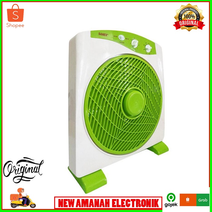 Jual Kipas Angin Kotak Box Fan Kipas Duduk SANEX 12 inch - 30 cm sb818 ...