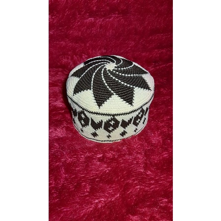 Jual PECI RAJUT HANDMADE WARNA ASLI CREAM-COKLAT TUA | Shopee Indonesia