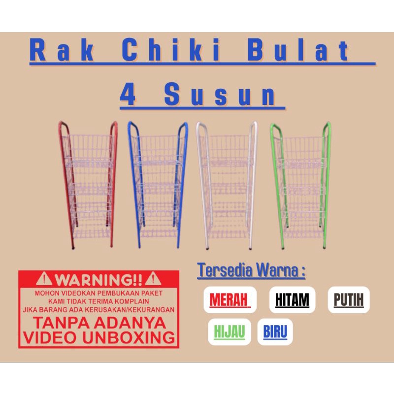 Jual Rak Chiki/Rak Snack 4 Susun | Shopee Indonesia