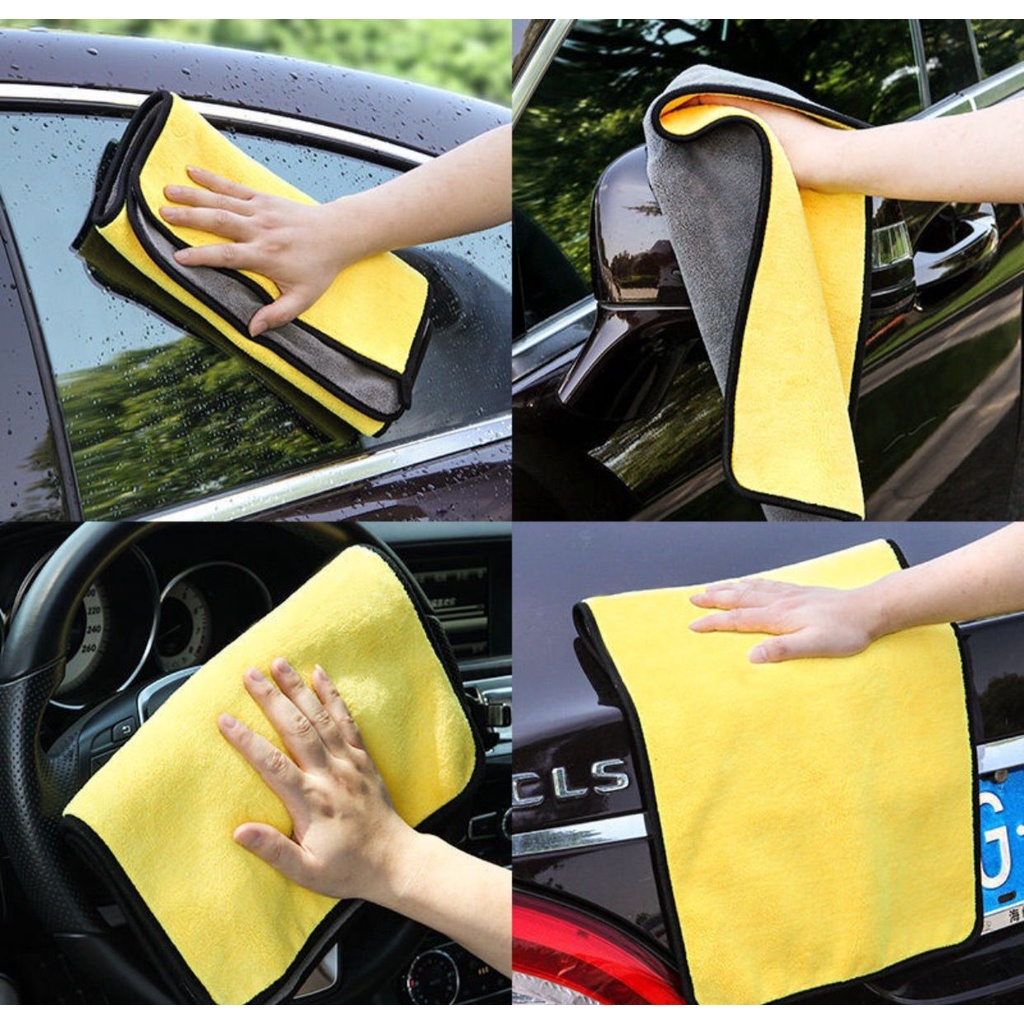 Jual KAIN LAP MOBIL & KACA MICROFIBER 25X25cm & 30X30CM 2 SISI ...