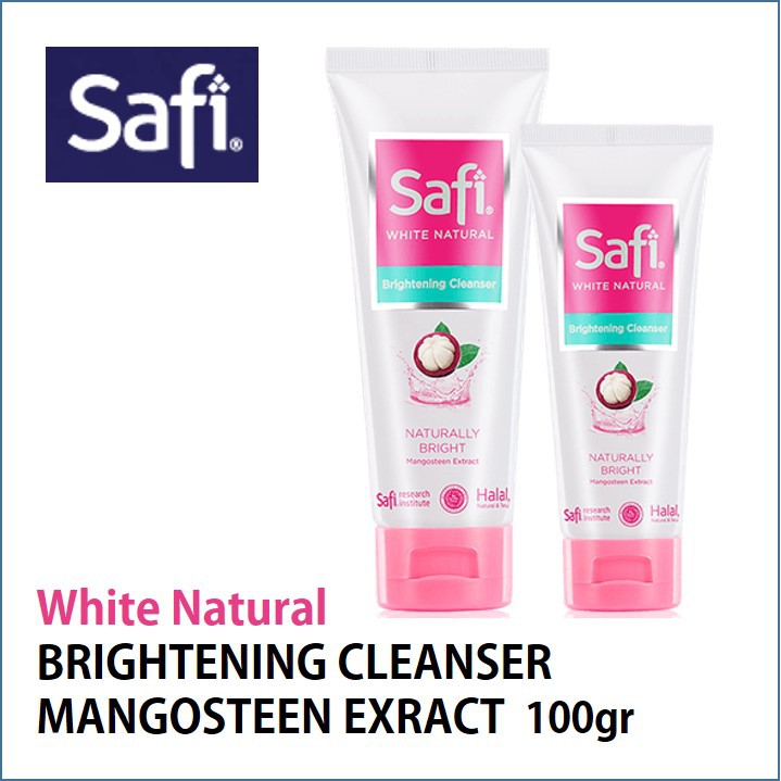 Jual Safi White Natural Brightening Cleanser Mangosteen Extract 100g ...