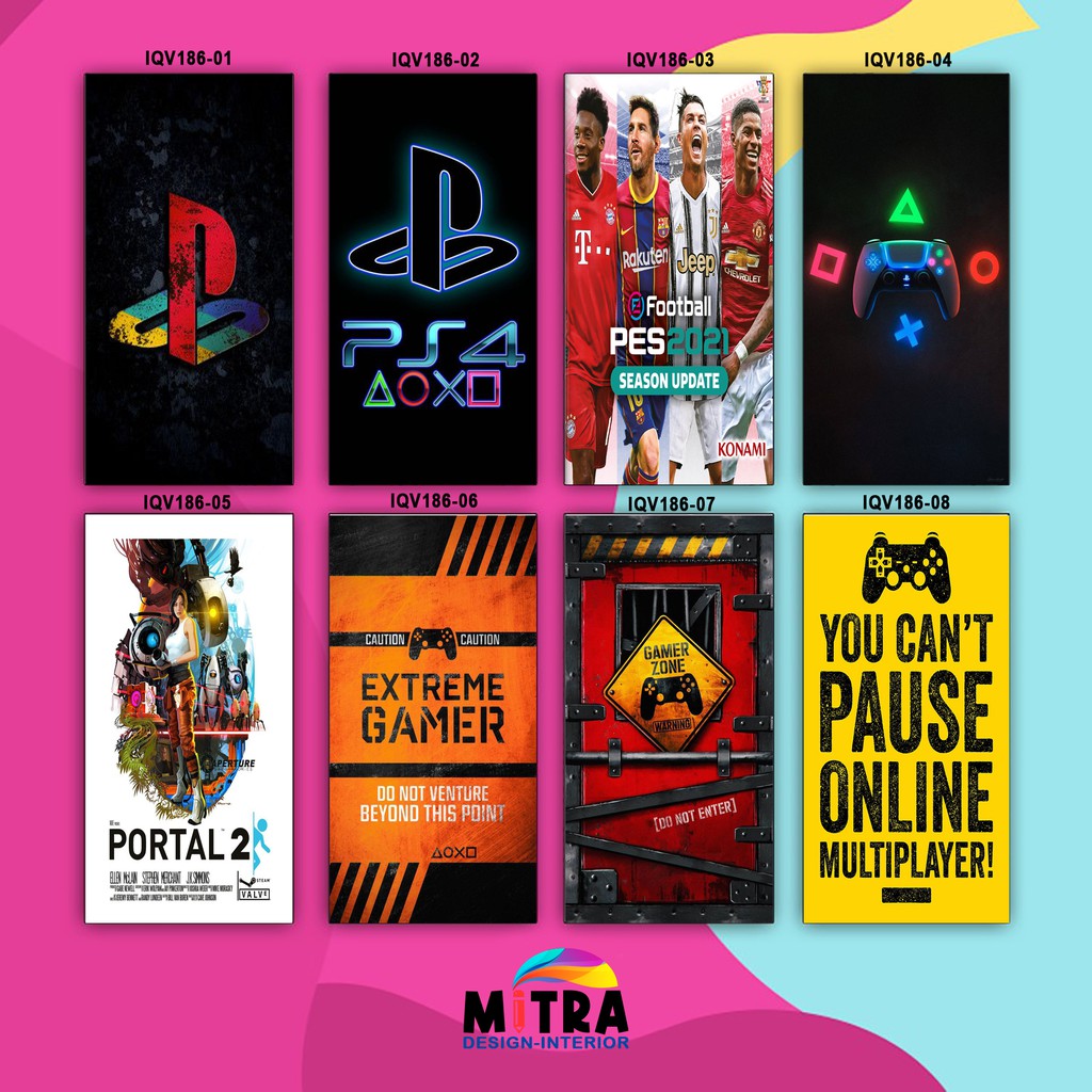 Jual Poster Rental PS Hiasan dinding Gamers Gaming game zone wall decor ...