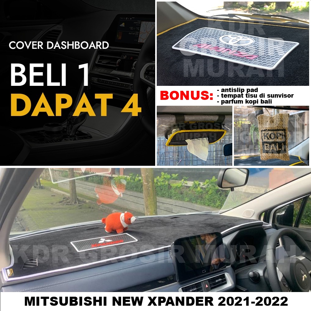 Jual BELI 1 DAPAT 4 | Cover Dashboard Mitsubishi Xpander New Pelindung ...
