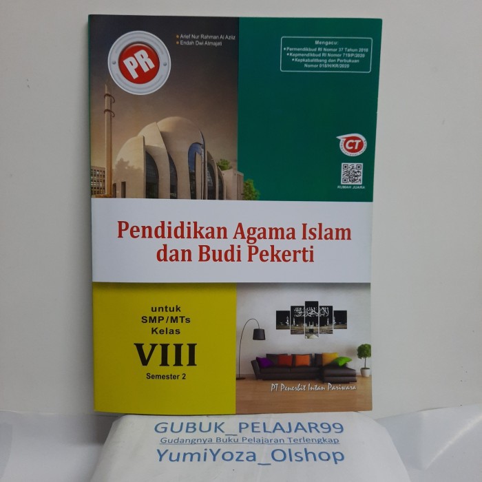 Jual PR CT PAI Kelas 8 SMP Semester 2 INTAN PARIWARA Edisi 2020/2021 Original Book | Shopee ...