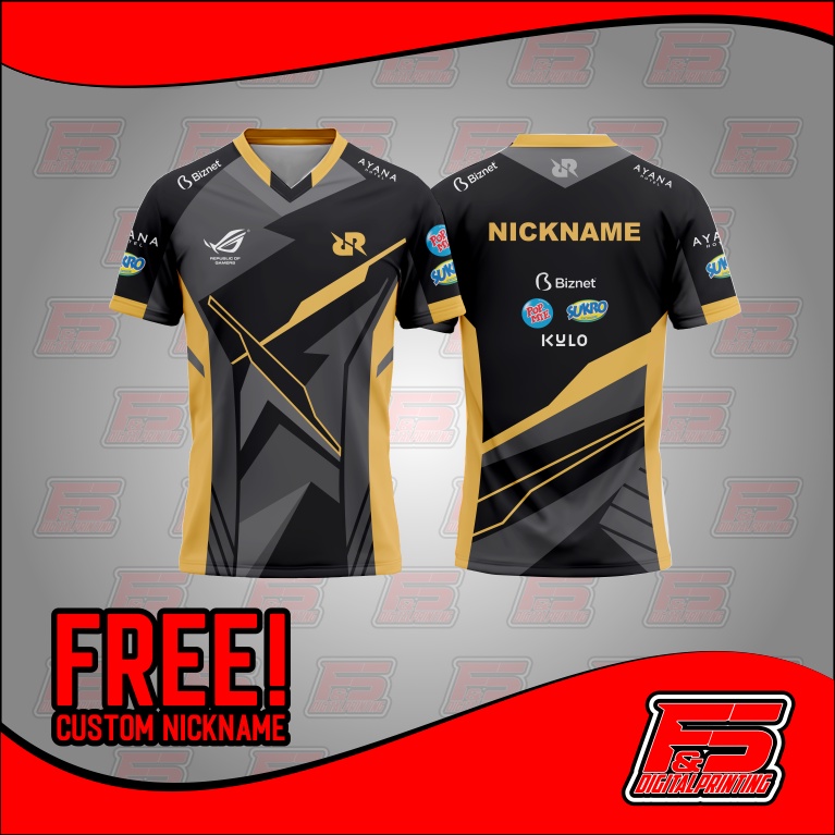 Jual JERSEY RRQ 2021 BISA CUSTOM NAMA | Shopee Indonesia