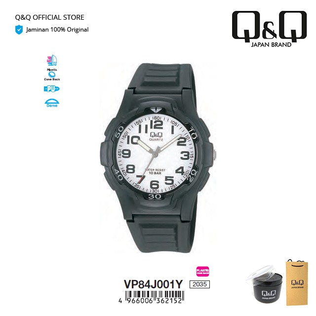 Jual Q&Q QnQ QQ Original Jam Tangan Casual Pria Fashion Rubber Analog ...