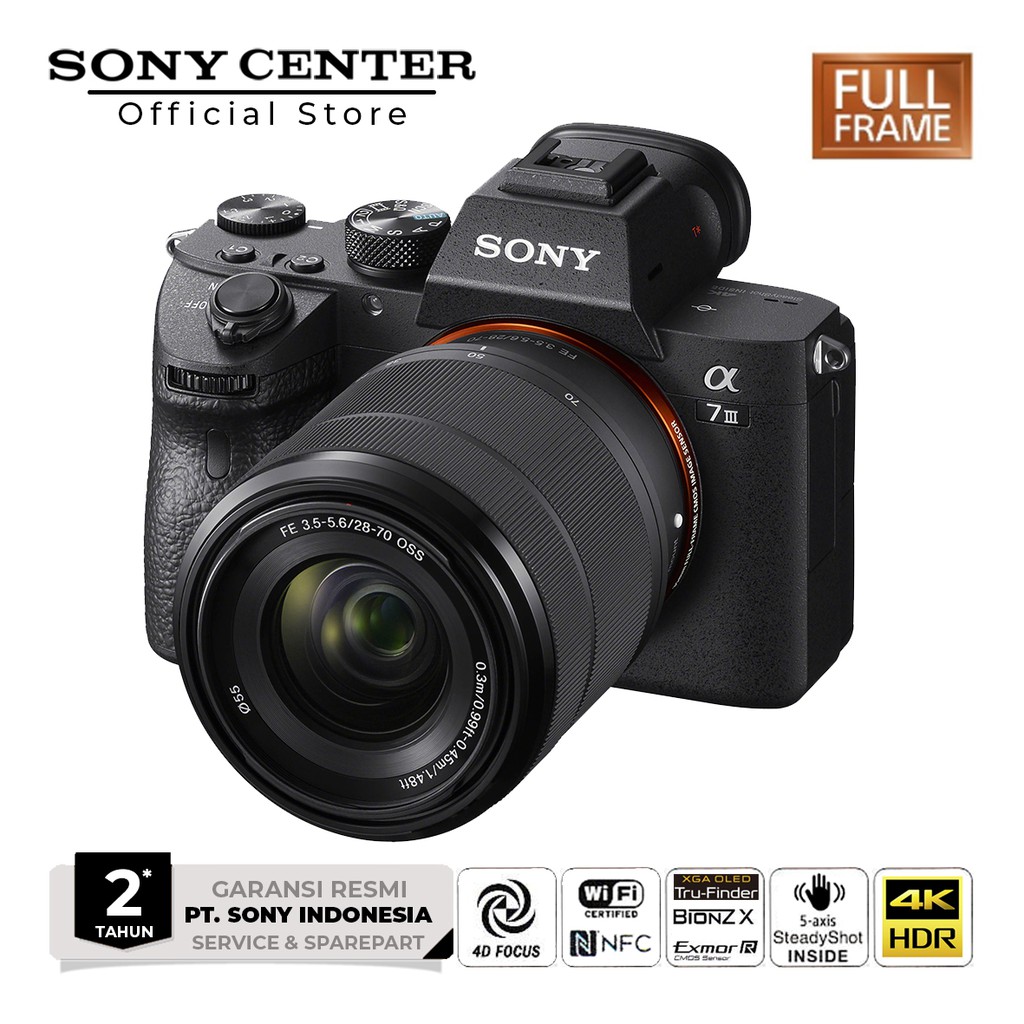 SONY ALPHA A7III Kit SEL2870 Full Frame E-Mount Camera / A7 III ...