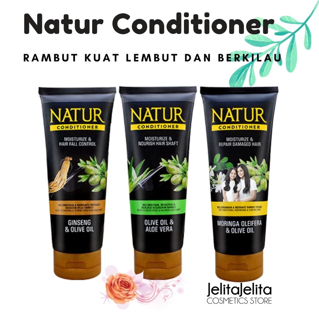 Jual Natur Conditioner Ginseng & Olive Oil Untuk Rambut Rontok 165ml ...