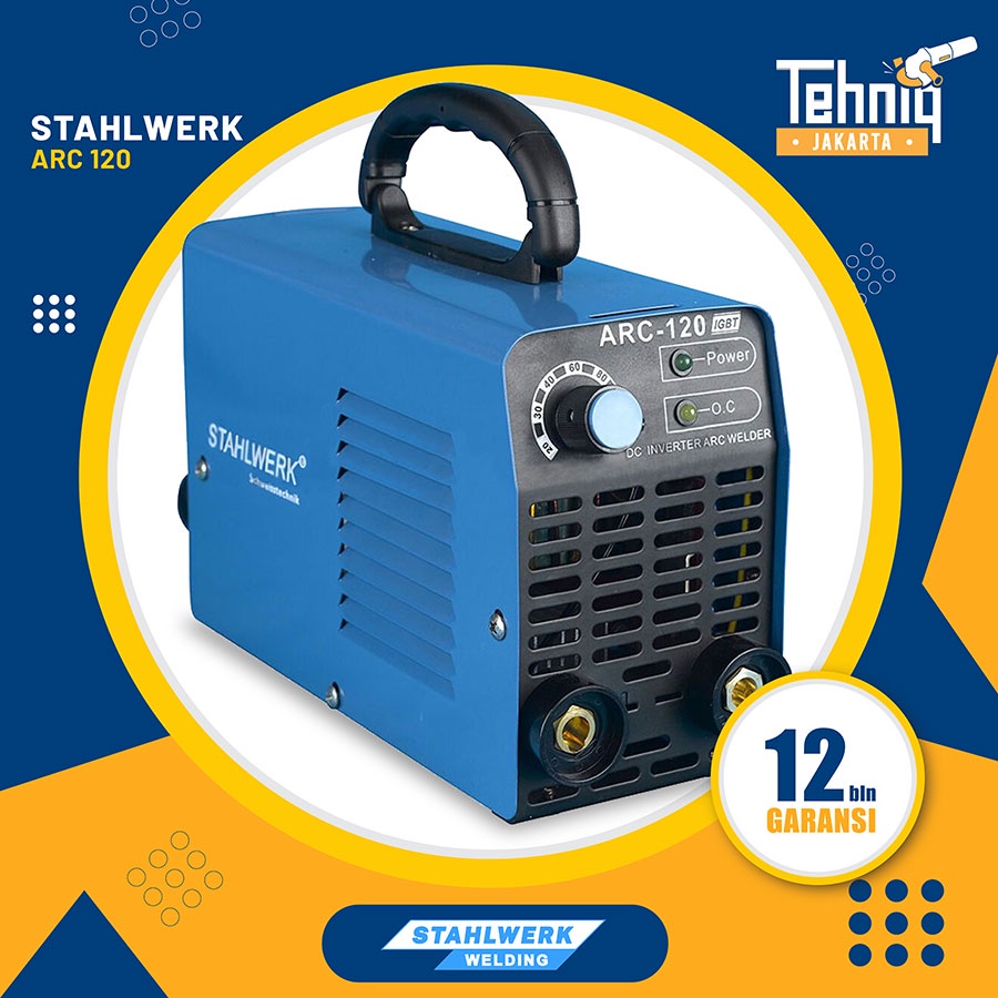Jual Mesin Las Listrik / Trafo las STAHLWERK ARC 120 MMA Inverter Welding | Shopee Indonesia