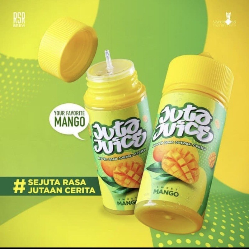 Jual liquid juta juice mango 3mg 100ml cukai | Shopee Indonesia