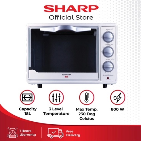 Jual SHARP Electric Oven EO-18L(W) | Shopee Indonesia
