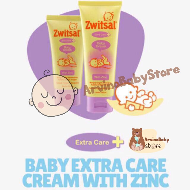 Jual Zwitsal Baby Cream Extra Care Zinc 50Ml Dan 100Ml | Shopee Indonesia