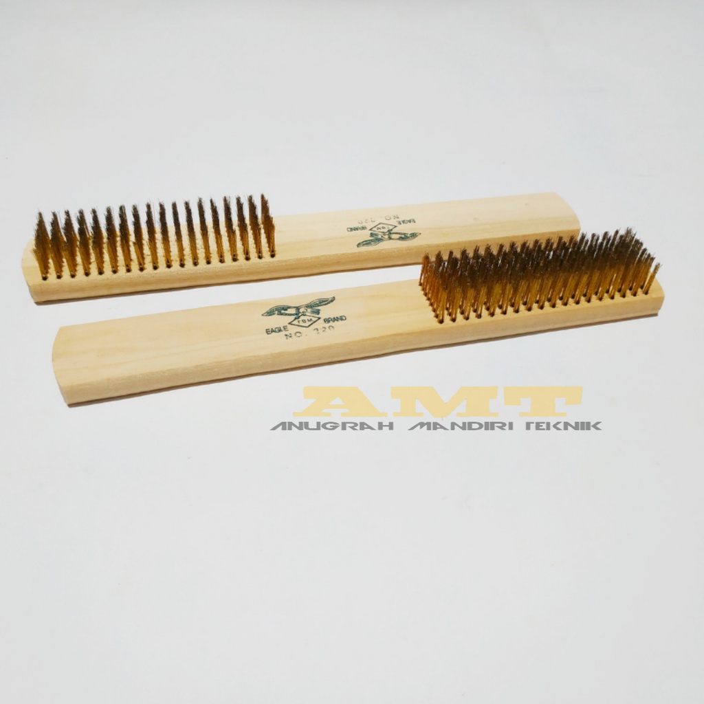 Jual Sikat Kawat Kuningan Halus EAGEL Brand / WIRE BRUSH | Shopee Indonesia