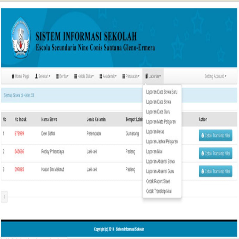 Jual Sistem Informasi Akademik dan Portal Sekolah web Source code ...