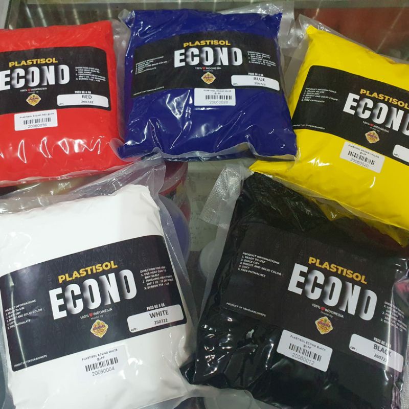 Jual Tinta Plastisol Unimate ECONO series kemasan 1kg PP | Shopee Indonesia
