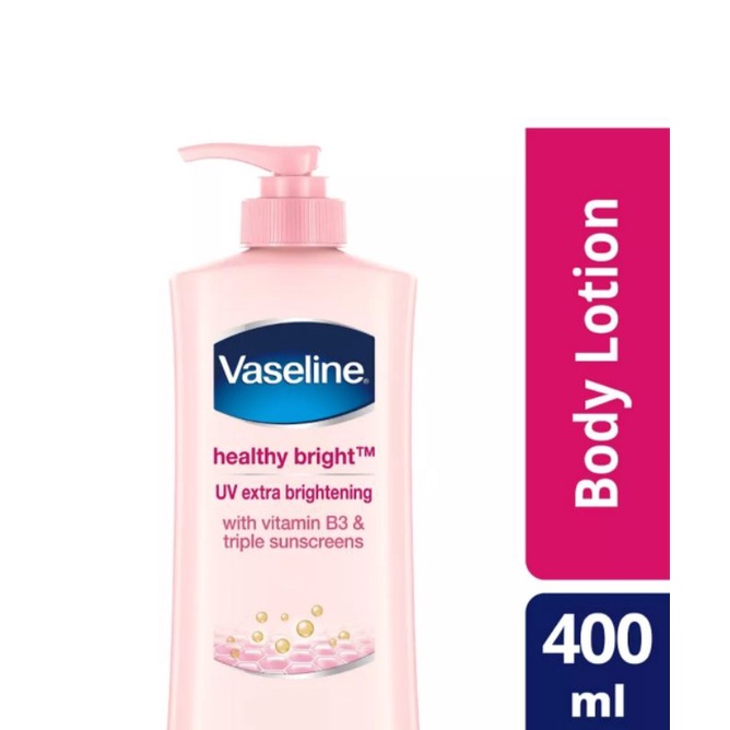 Jual VASELINE Hand Body Lotion Healthy Bright UV Brightening 400 ml - vaseline aloe soothe 400ml ...