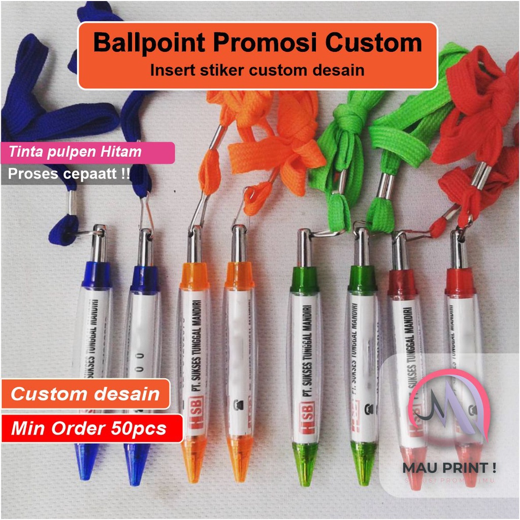 Jual Pulpen ballpoint pen pena bolpen cabe model tali custom desain ...