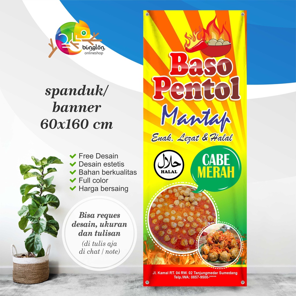 Jual Spanduk Banner Baso Pentol Murah | Shopee Indonesia