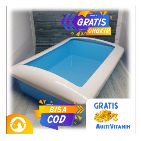 Jual Bak Pasir Kucing Kotak Pasir Wadah Pup Bak Plastik High Quality l ...