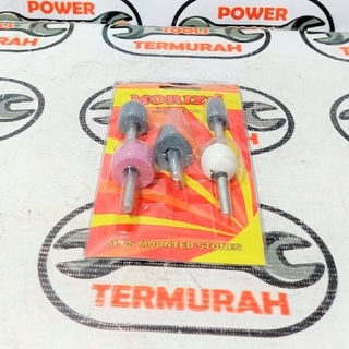 Jual Batu Osco 5 pcs Mounted Stone Mini Gerinda Tangkai Mata Tuner Asah ...
