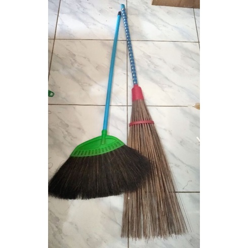 Jual paket sapu ijuk +sapu lidi gagang | Shopee Indonesia
