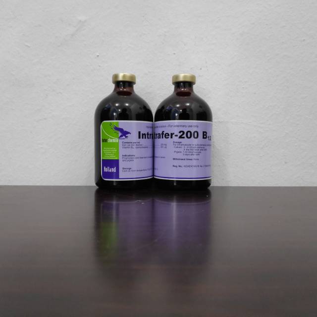 Jual INTRAFER 200 B 12 ( zat besi , obat anemia dan penggemukan hewan ...