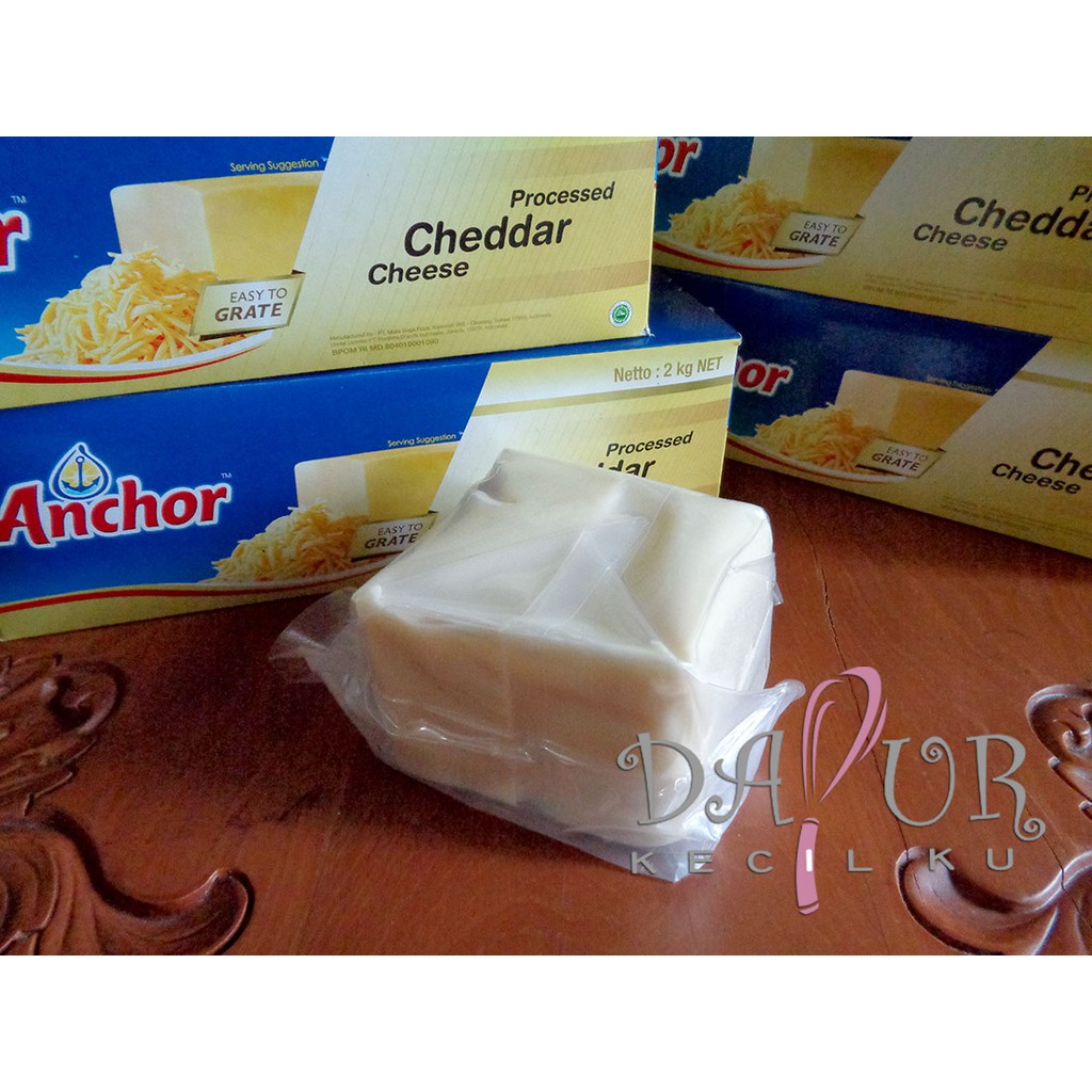 Jual Keju Cheddar Anchor 500 gram Repack / Processed Cheddar Cheese ...