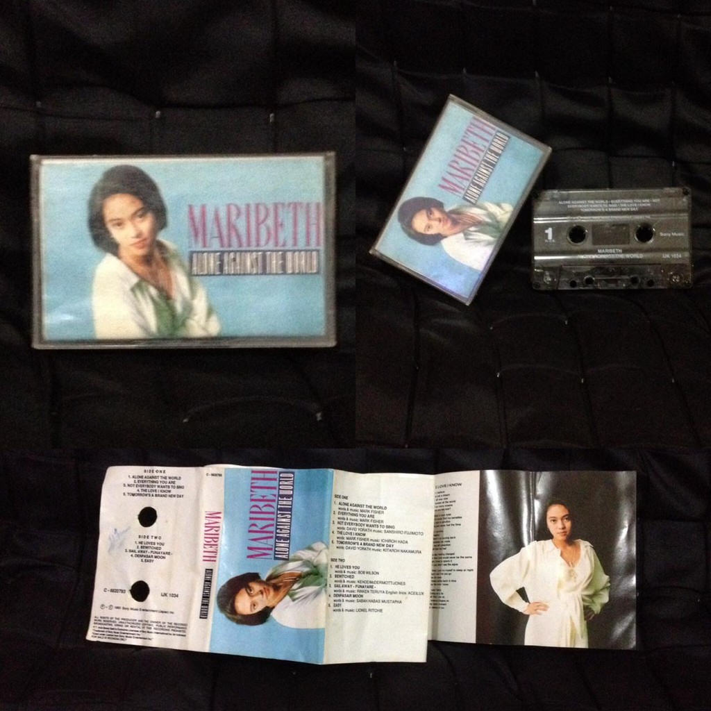 Jual Kaset Pita Maribeth album Alone Against The World Indonesia|Shopee ...
