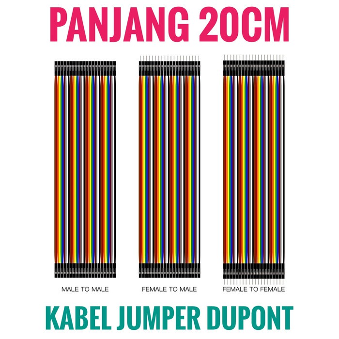 Jual Kabel Dupont Wire Jumper Cable for BreadBoard Project Board ...