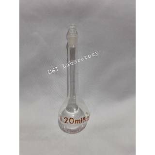 Jual Labu Ukur-Volumetric Flask with Glass Stopper 20ml Pyrex | Shopee ...