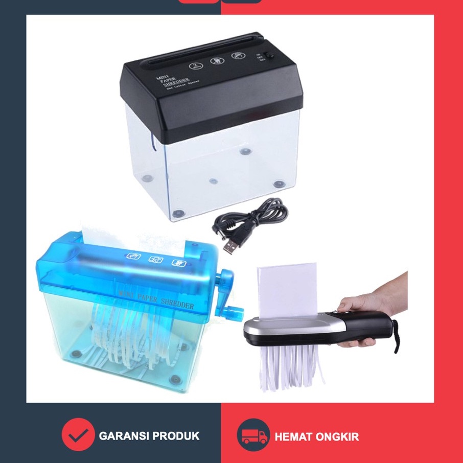 Jual MPP Alat Penghancur Kertas Paper Hand Shredder Manual dan Elektrik ...