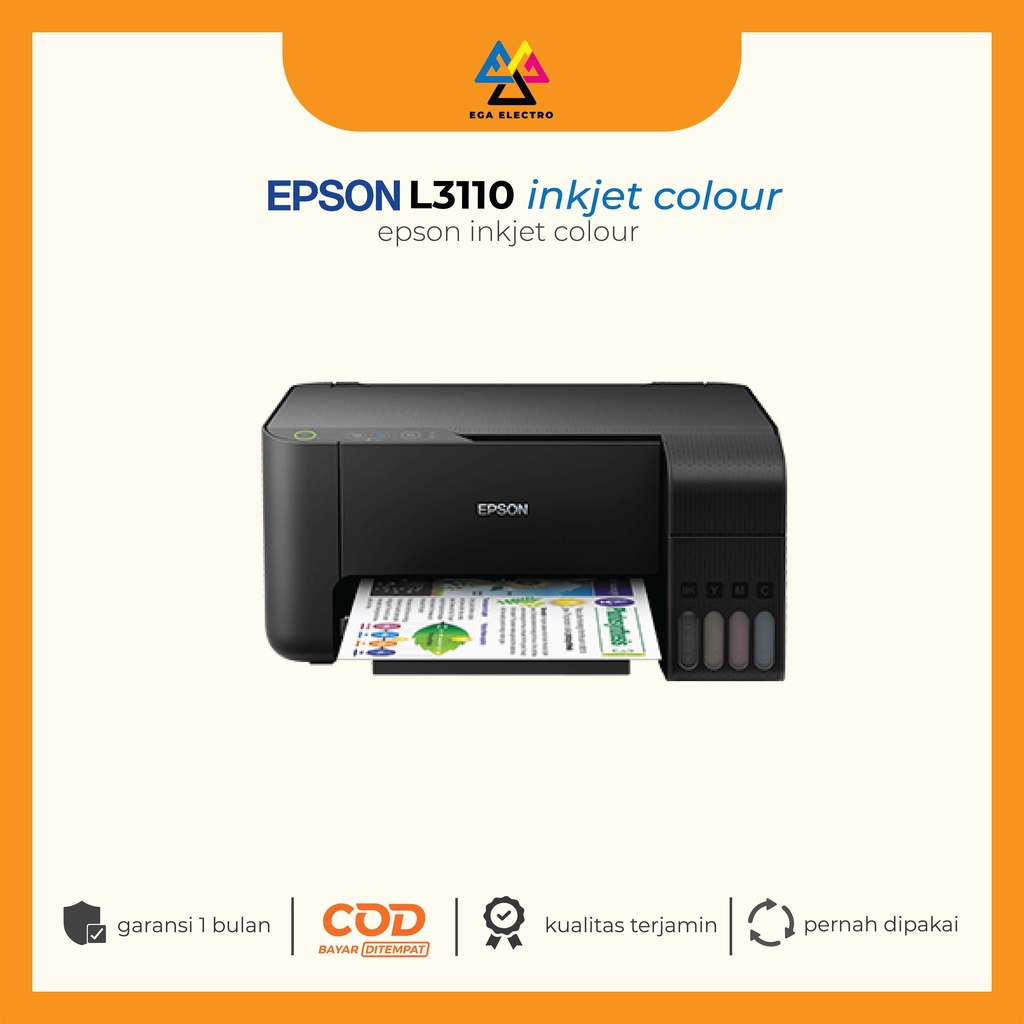 Jual Printer Warna EPSON L3110 Print Copy Scan | Tinta Baru Nozzle Full ...
