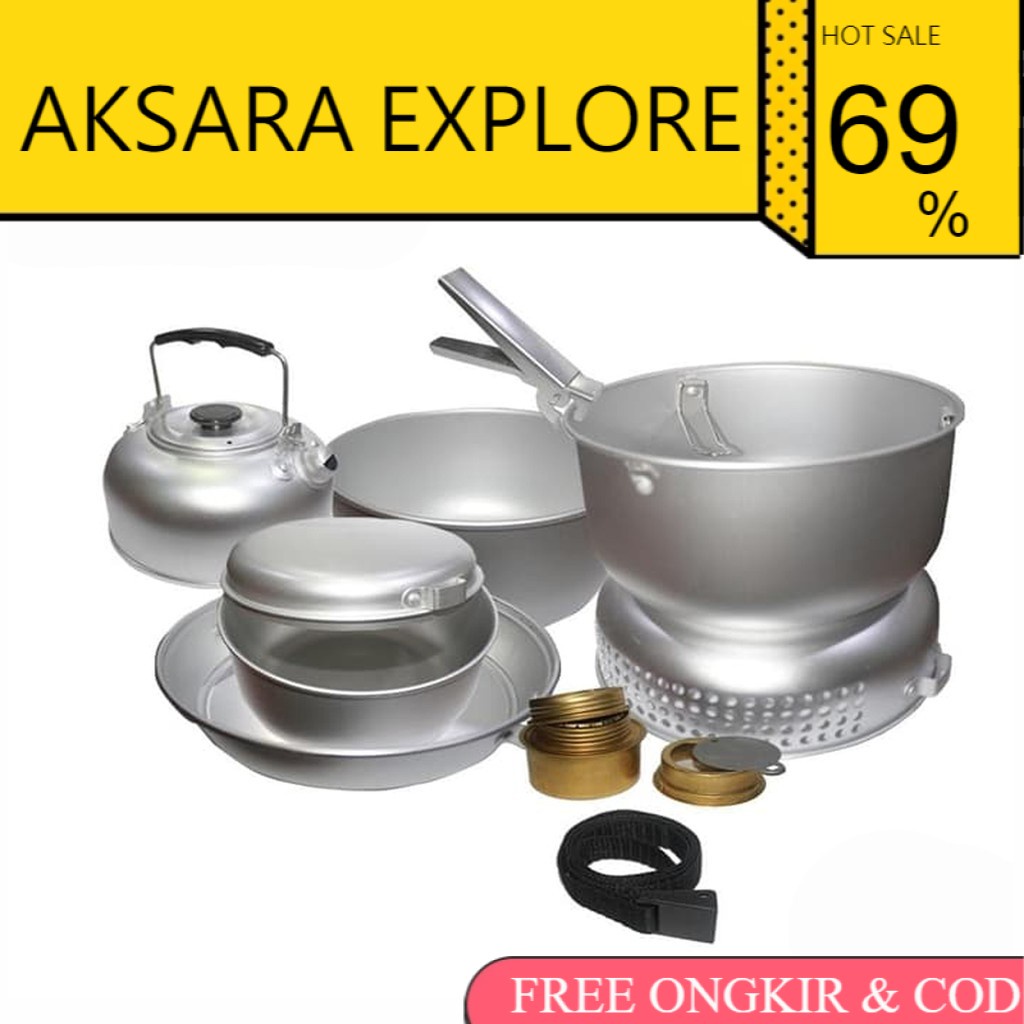 Jual Alat masak 1 set / strom cooker / model trangia nesting dhaulagiri ...