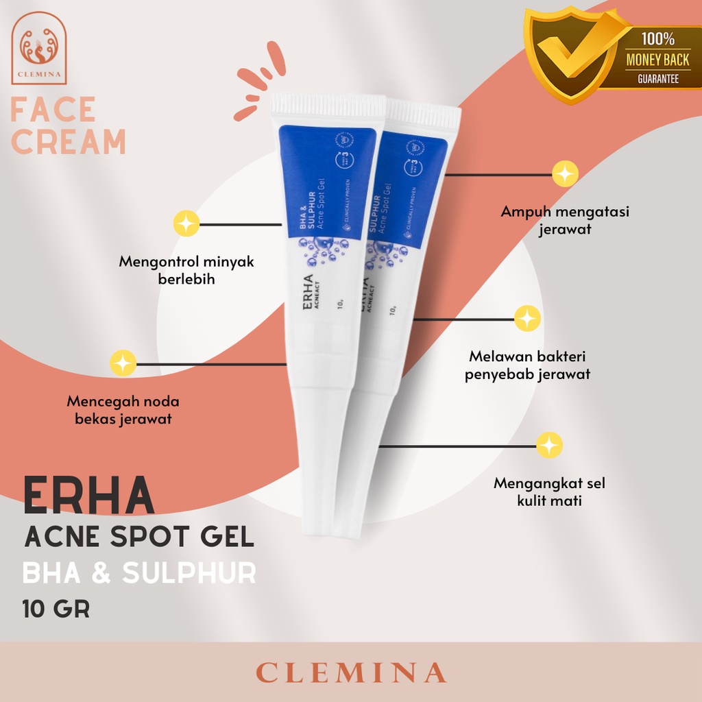 Jual ERHA ACNEACT Acne Spot Gel BHA & Sulphur Obat Totol Jerawat 10 ...