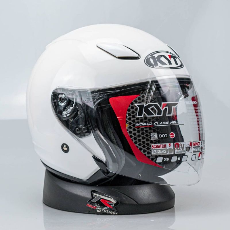 Jual HELM KYT DJ MAXI WHITE ORIGINAL HELM TOURING KYT DJMAXI PUTIH HELM ...