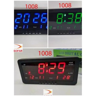 Jual Jam Digital Meja Dan Dinding 1008 /Digital Clock 1008 LED MERAH ...