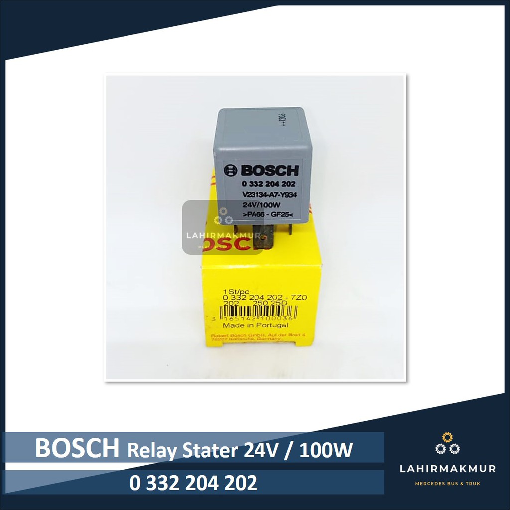 Jual Relay Stater 24V/100W Bosch 0332204202 Bis Mercy/Mercedez/Mercedes ...