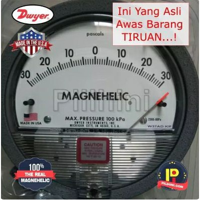Dwyer 2300-60PA Magnehelic Differential Pressure Gage | Shopee Indonesia