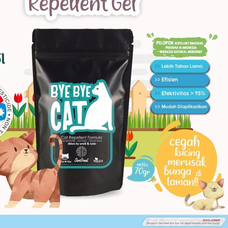 Jual ♧ Alat pengusir kucing gel 70 gr dan spray indoor dan outdoor bye ...
